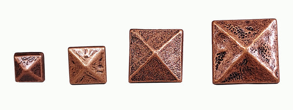 Solid Copper and Antique Copper Finish Clavos - Wild West Hardware