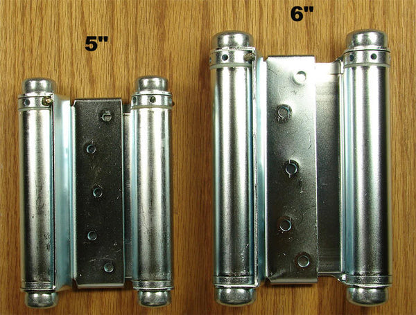Adjustable Double Acting Spring Hinges Zinc finish - Wild West Hardware
