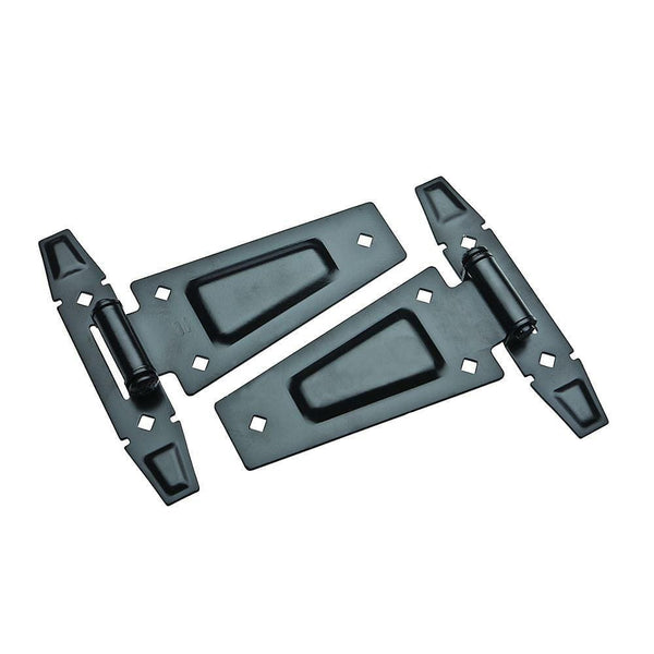 Rustic T Hinges - Black - 7-1/2 Inches - 2 Pack - Wild West Hardware
