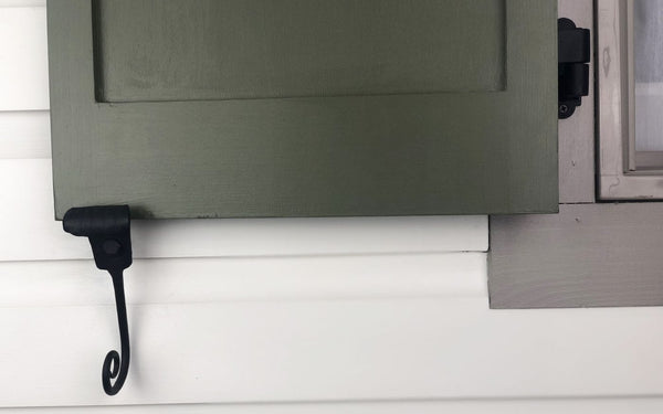 Shutter Dogs / Tiebacks - Charleston with Lag - 7" Inch - Forged Steel ...