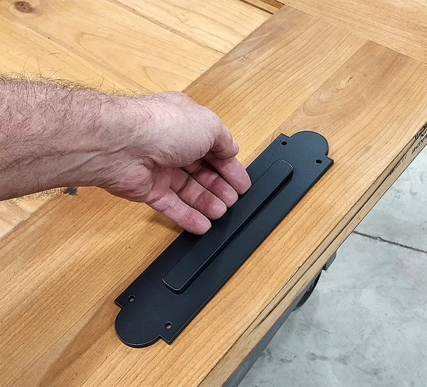Ponderosa Style Finger Pull Handle - Flush Pull Handle - "Easy Mount ...